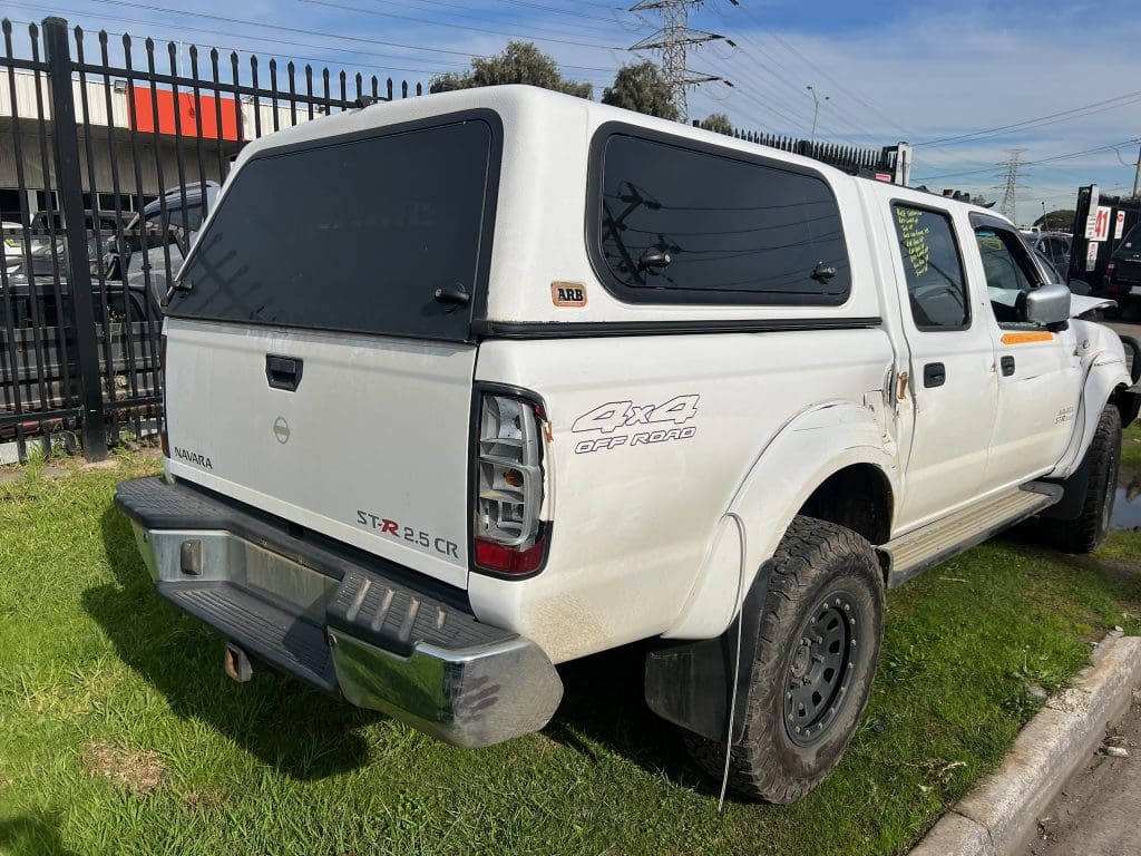 NISSAN NAVARA D22 YD25 DIESEL WHITE ARB CANOPY 2009 ONWARDS WRECKING